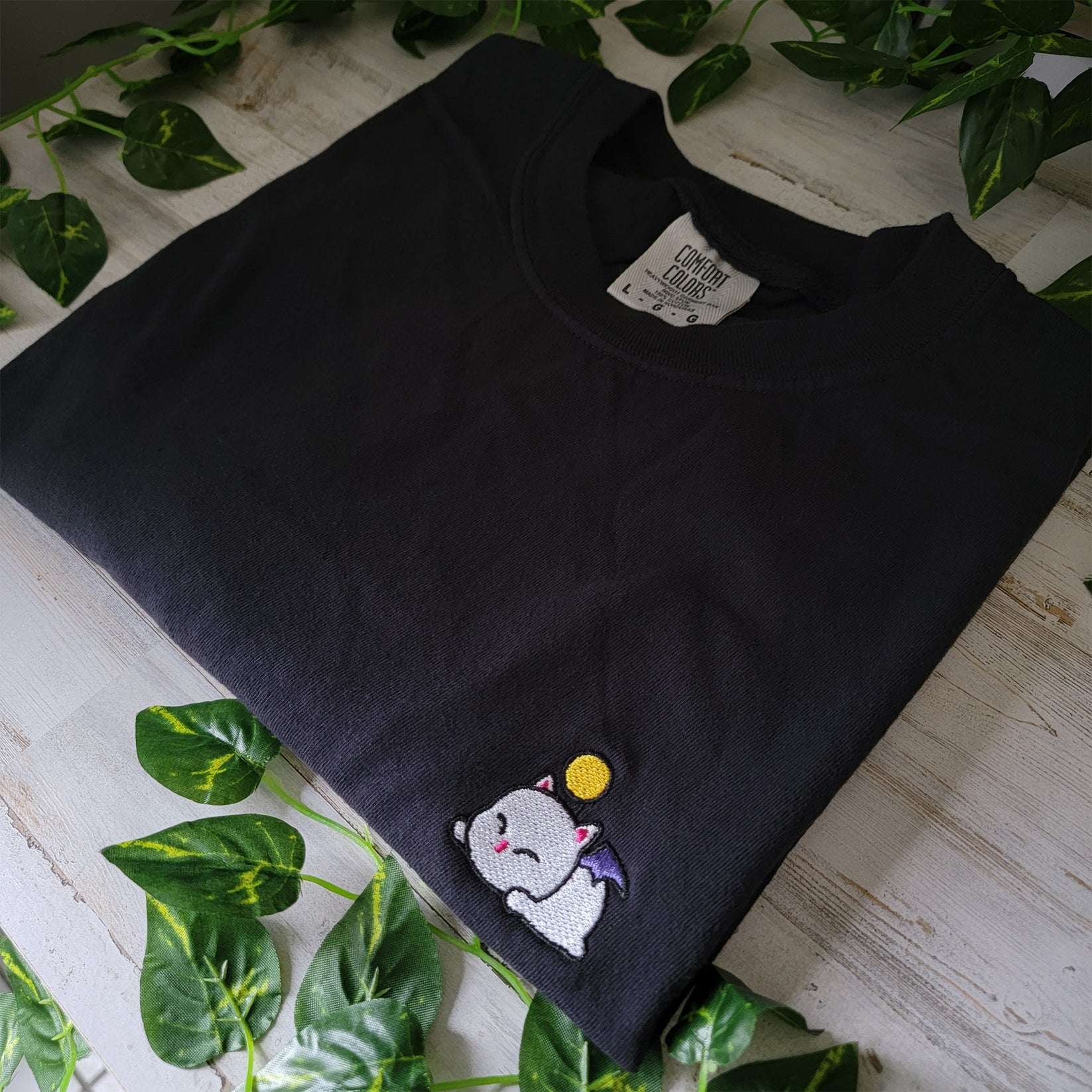 Relaxed Moogle Embroidered Shirt | Subtle Gaming Merch | AFK Apparel