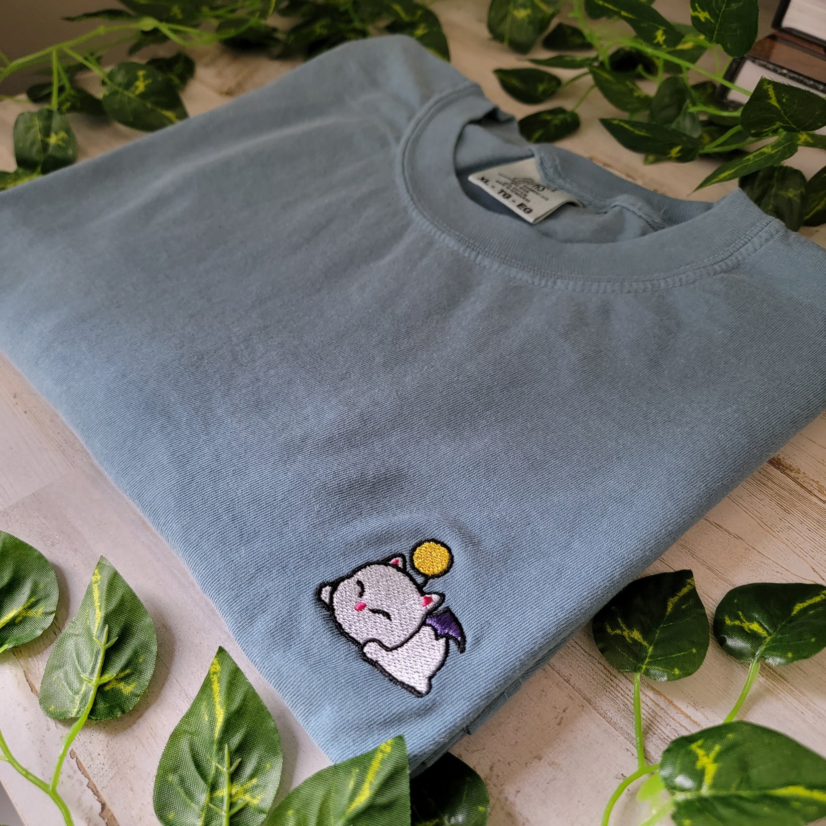 Relaxed Moogle Embroidered Shirt | Subtle Gaming Merch | AFK Apparel